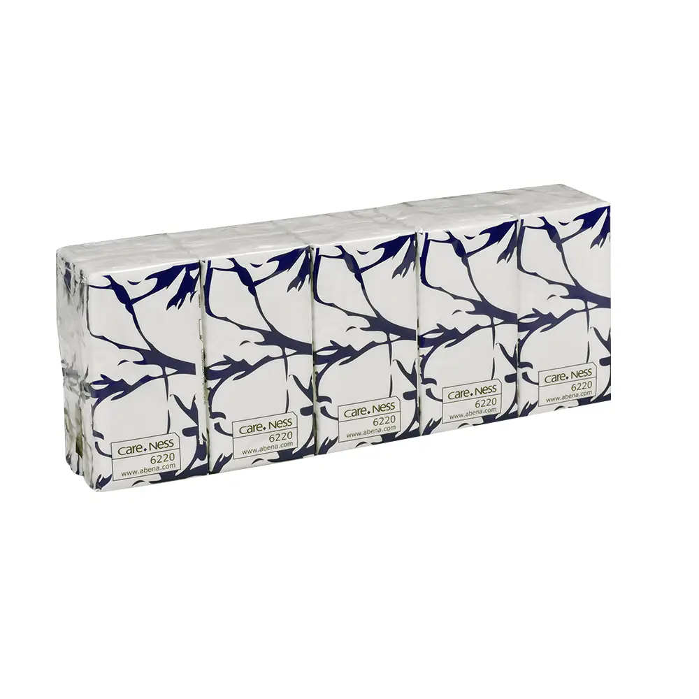 Care-Ness zakdoekjes excellent 3-laags wit - ABENA
